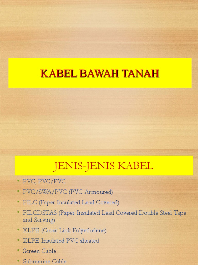 LV Underground Cable | PDF