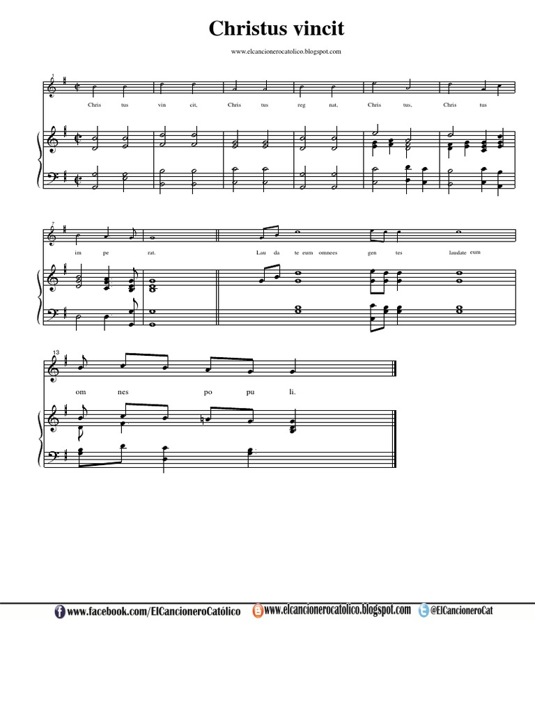 Christus Vincit | PDF