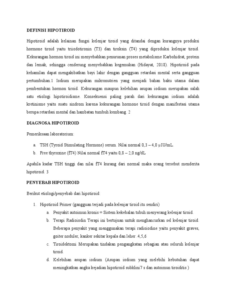 Referat - HIPOTIROID | PDF