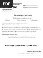 Gauss Contest: Grade 8 | PDF | Mathematics | Elementary Mathematics