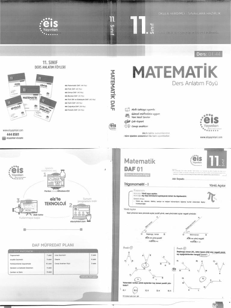 11 Sınıf Matematik EİS DAF 2021 | PDF