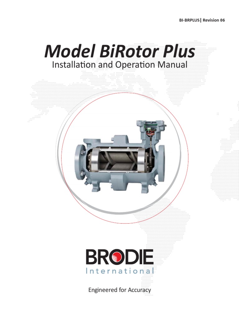 Medidor Birrotor Plus | PDF | Valve | Flow Measurement
