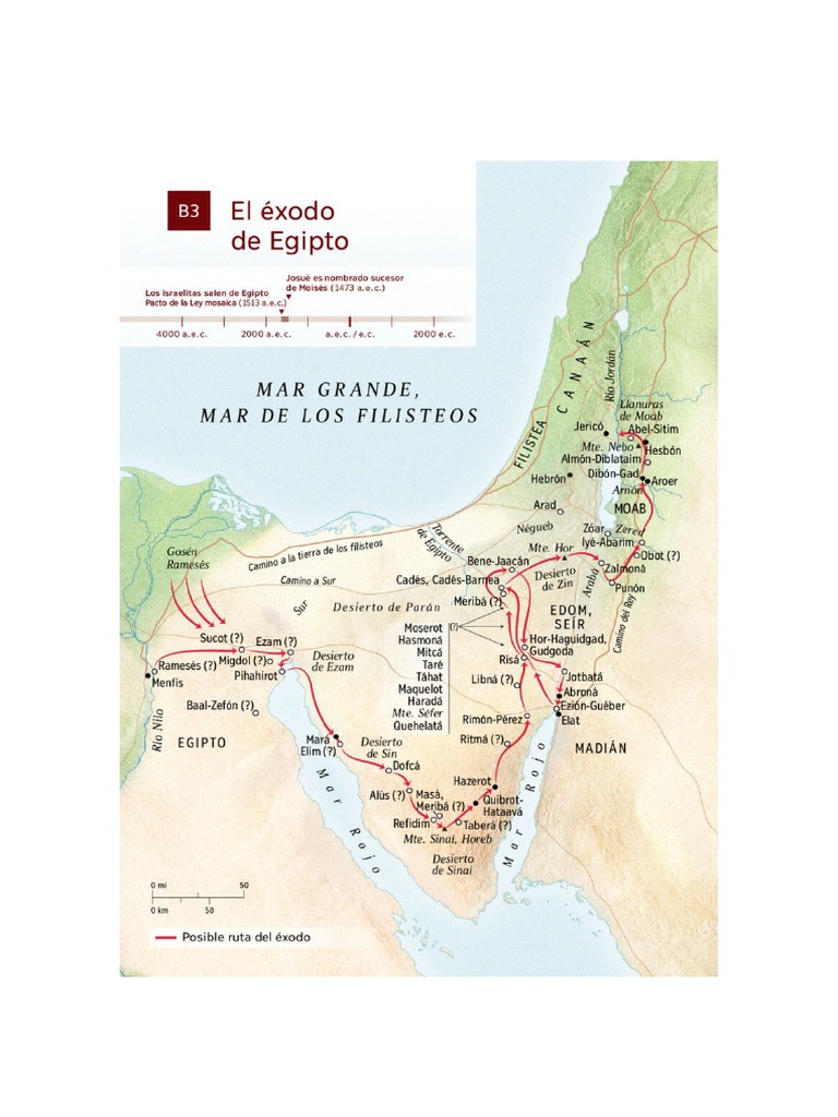 Mapa Del Éxodo | PDF
