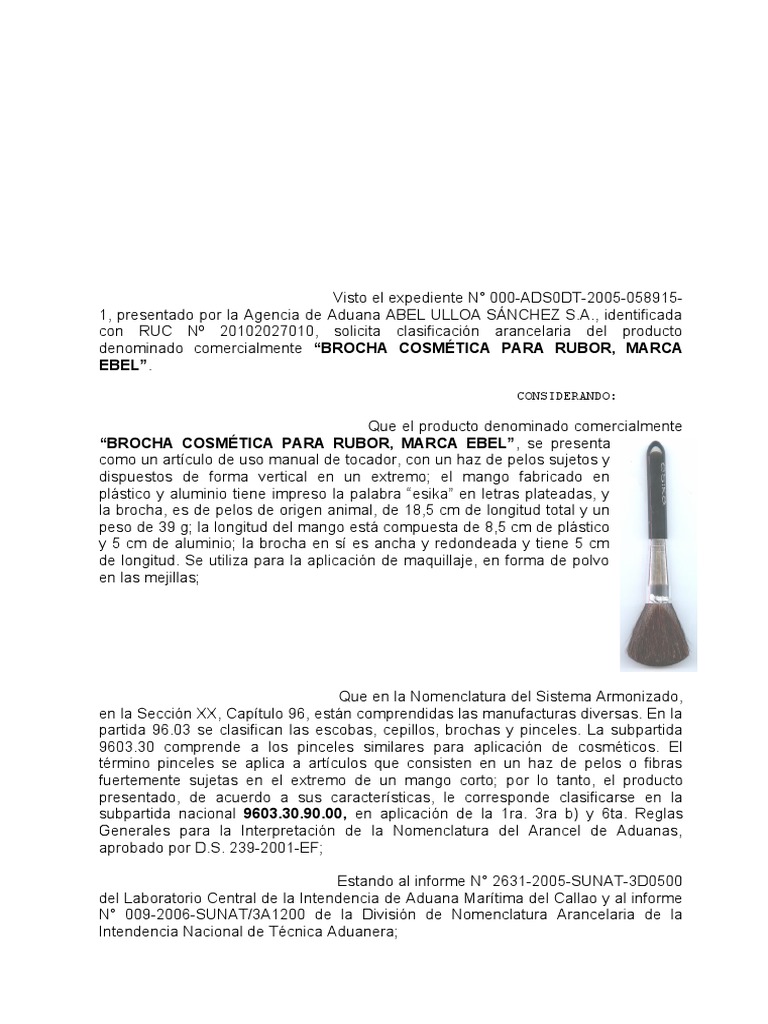 9603 Bro Cha 58915 | PDF | aduana