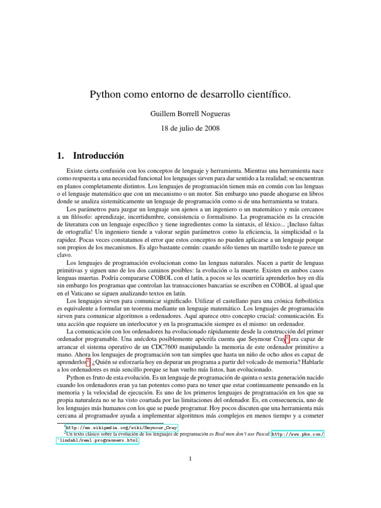 Python para Cientificos | PDF | Lenguaje de programación | Compilador Python para Cientificos | PDF | Lenguaje de programación | Compilador