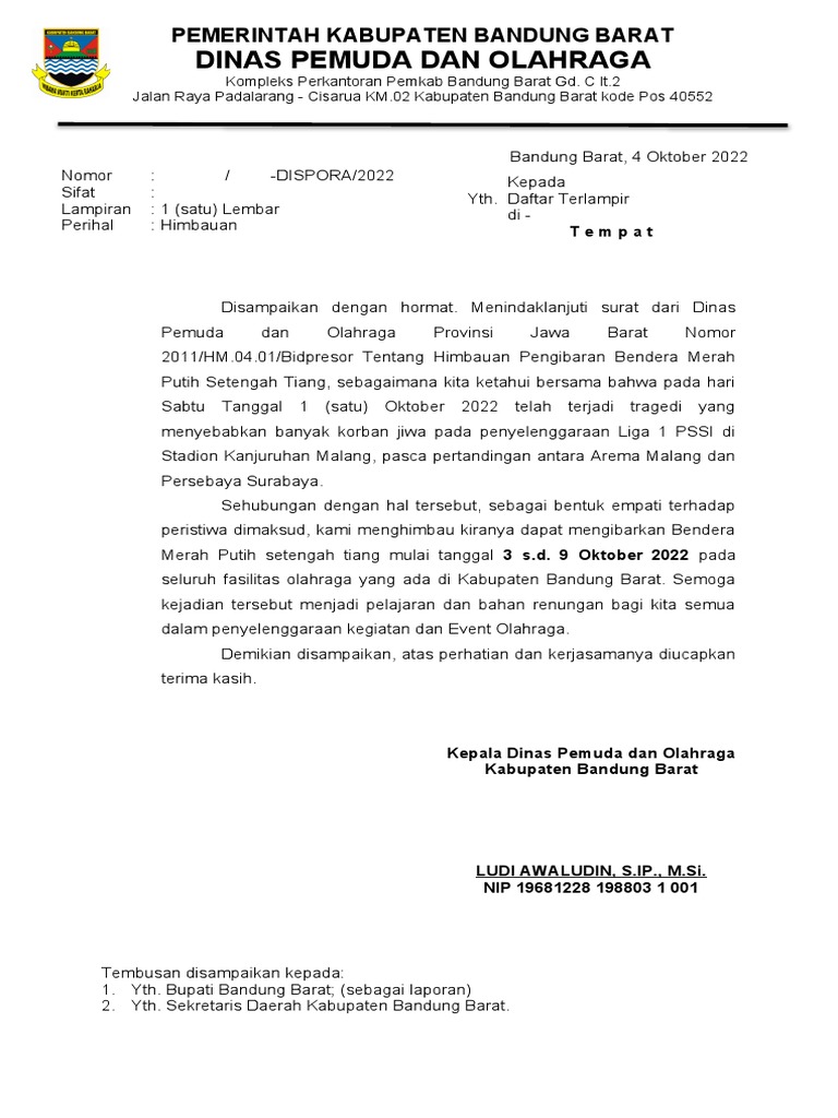 Surat Himbauan | PDF