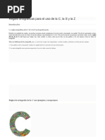 Reglas de Ortografía: C, S y Z | PDF | Unidades Semánticas | Vocabulario
