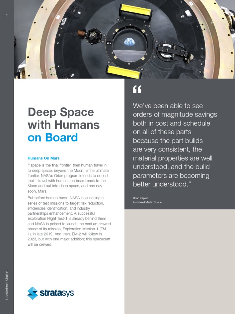 Lockheed Martin - en FDM Case Study | PDF | Orion (Spacecraft) | Nasa