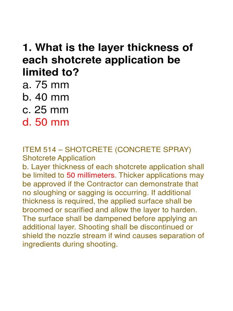 2019 Exam With Explanation | PDF | Concrete | Road Surface
