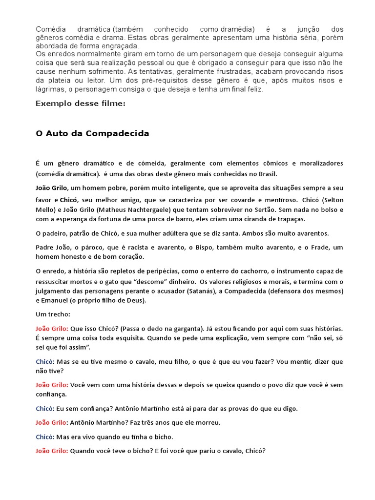 O Auto Da Compadecida | PDF