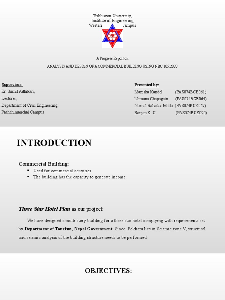 Commercial Building Design Report | PDF | Stairs | Design