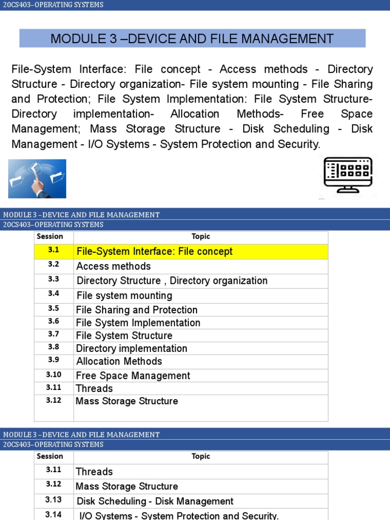 Device and File Management | PDF | Computer File | File System