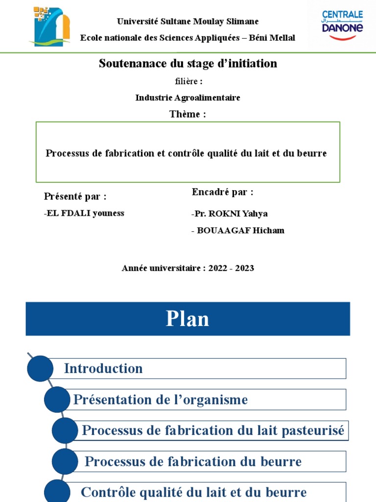 Transformation du lait en beurre au Maroc | PDF | Beurre | Crème ...