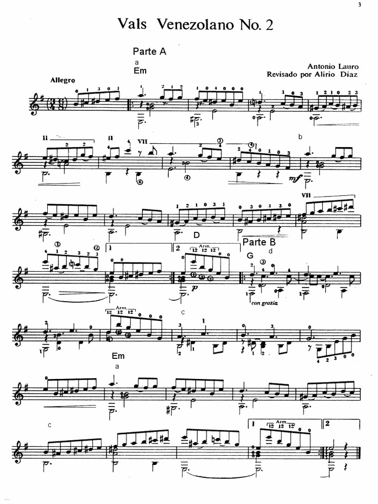 Vals-Venezolanos-2 - Antonio-Lauro Analizada | PDF