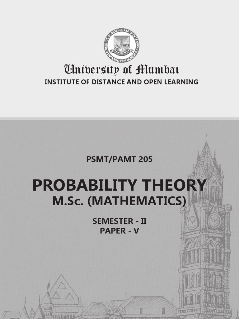 Probability Theory | PDF | Probability Distribution | Measure (Mathematics)