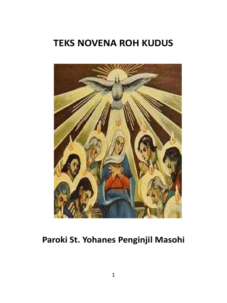 Teks Novena Roh Kudus | PDF | Agama & Spiritualitas