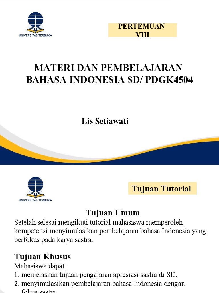 Bahasa Indonesia Modul 7 | PDF