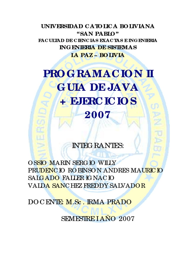 Programacion Guia y Ejercicios Resueltos | PDF