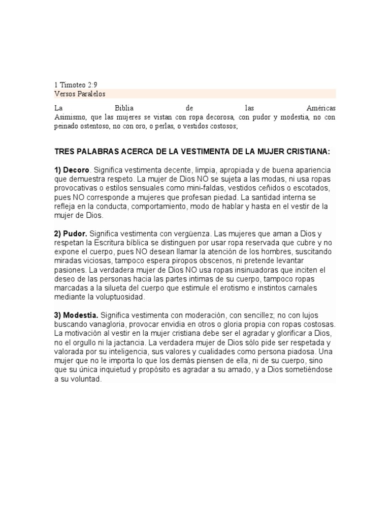 1 Timoteo 2 | PDF