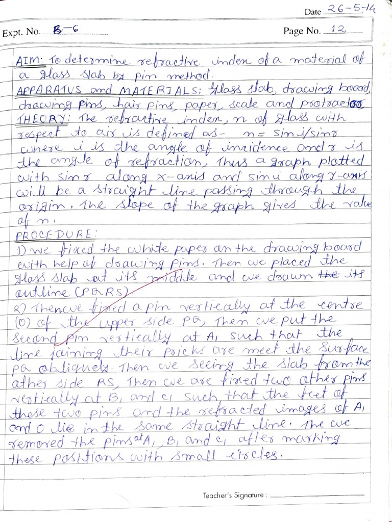 RI Through Glass Slab | PDF