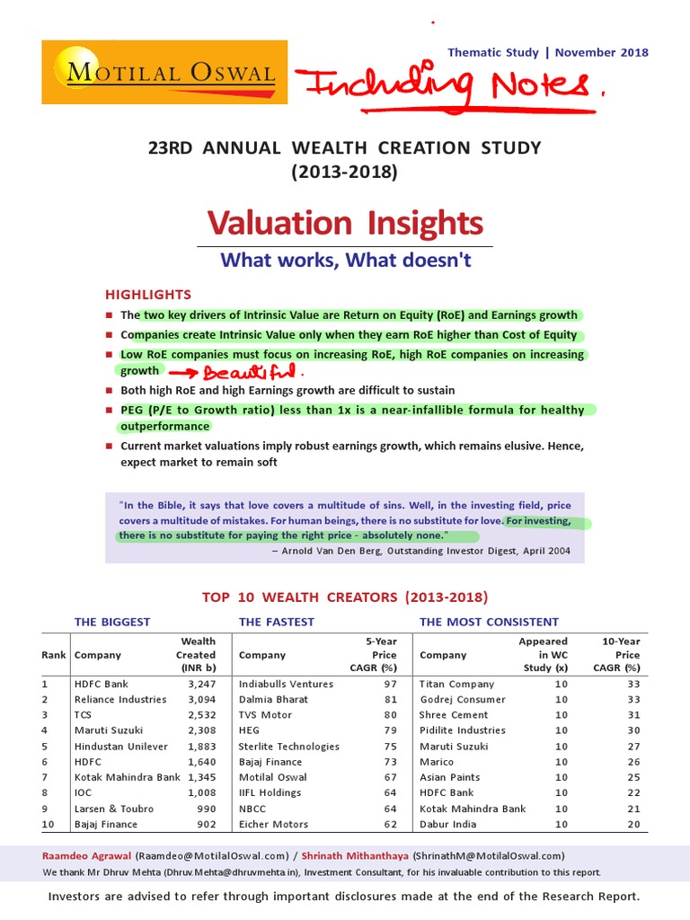 Practical Valuation Guide For Investing | PDF