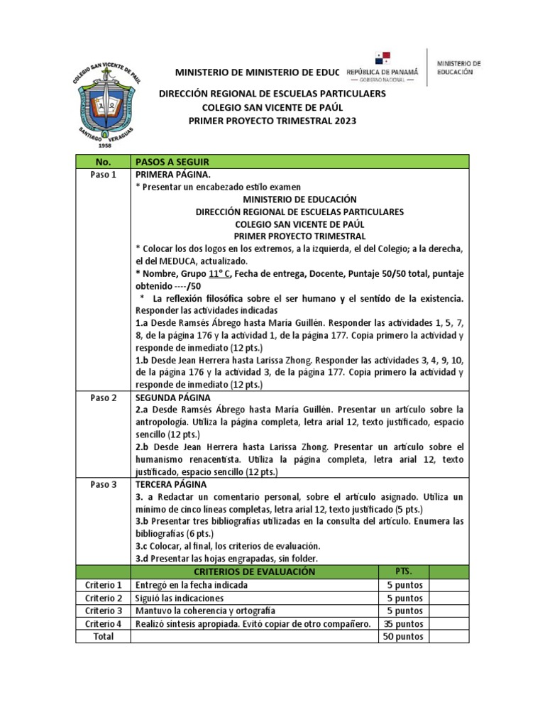 Undécimo Grado C | PDF