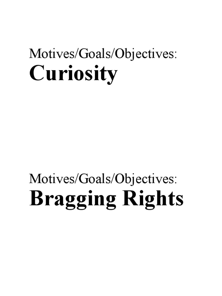 CEH 1 2 1 Attacker Motives Goals and Objectives | PDF