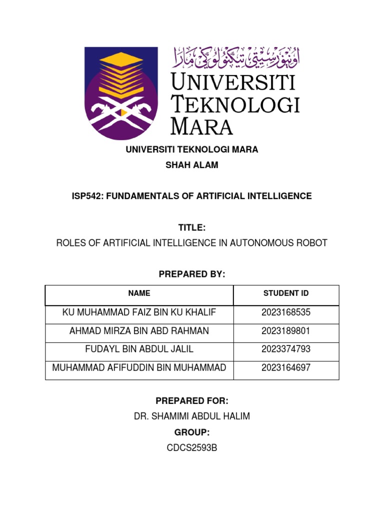 Isp542 Group Project Mac 23 | PDF | Artificial Intelligence | Intelligence (AI) & Semantics