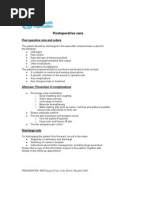 Postop Checklist-1 | PDF
