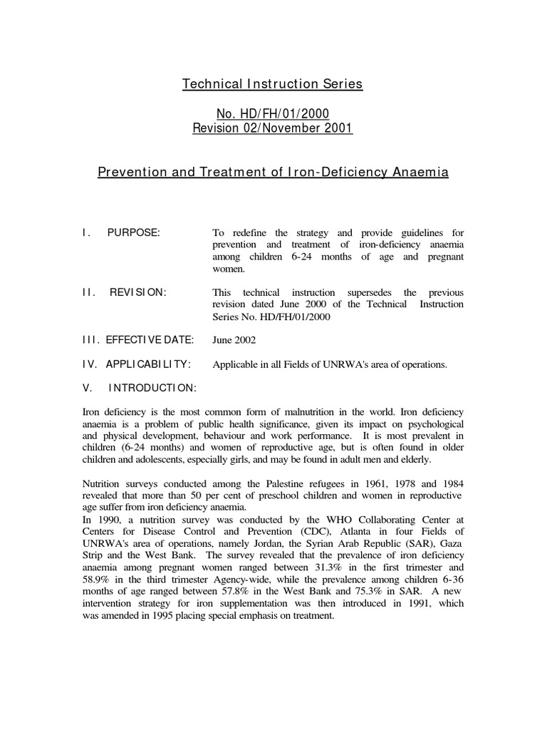Iron-Deficiency Anaemia Guidelines | PDF | Anemia | Dietary Supplements