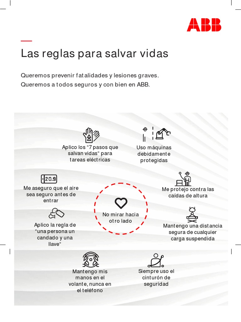 8 Life Saving Rules Poster v1 | PDF