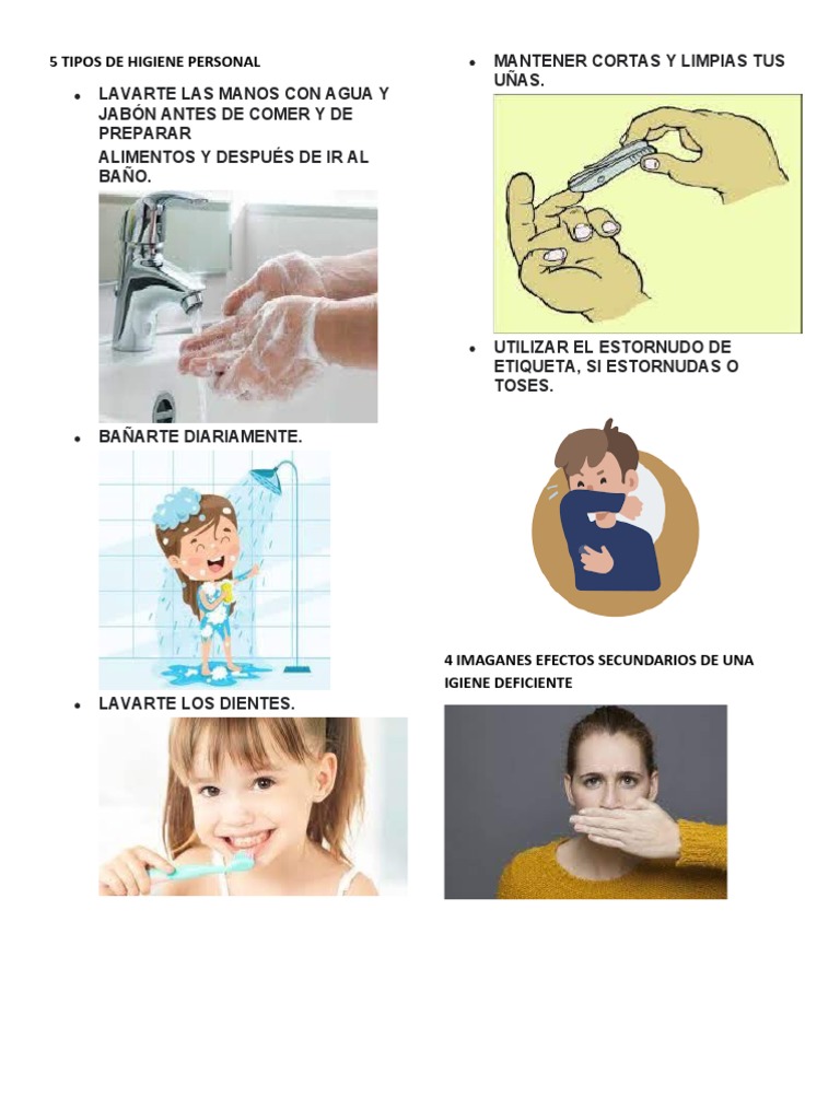 5 TIPOS DE HIGIENE PERSONAL | PDF