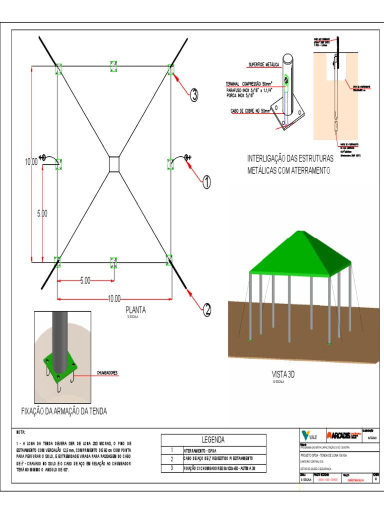 SPDA - TENDA DE 10m | PDF