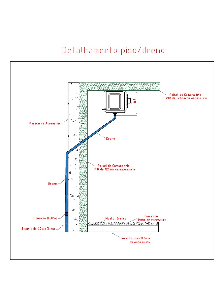 Detalhamento Piso Dreno | PDF