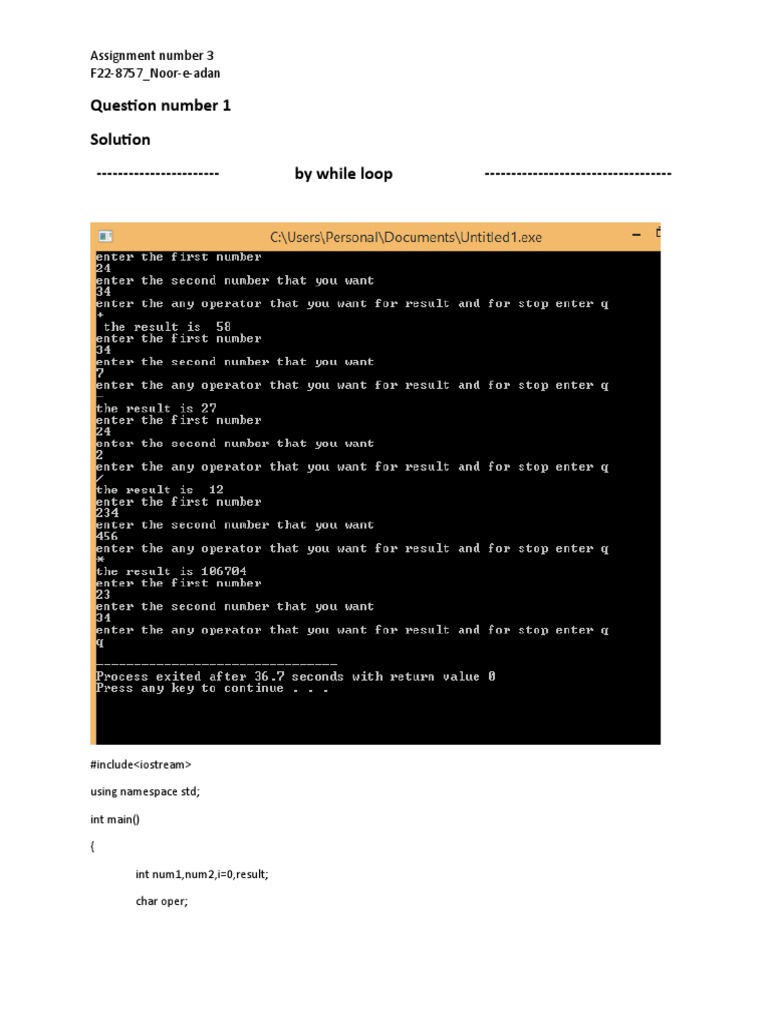 Assignment 3 F22-8757 Noor-E-Adan | PDF | Namespace | Software Engineering