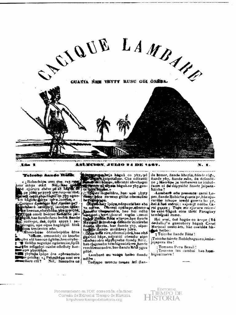 Cacique Lambare 1867-18681 | PDF