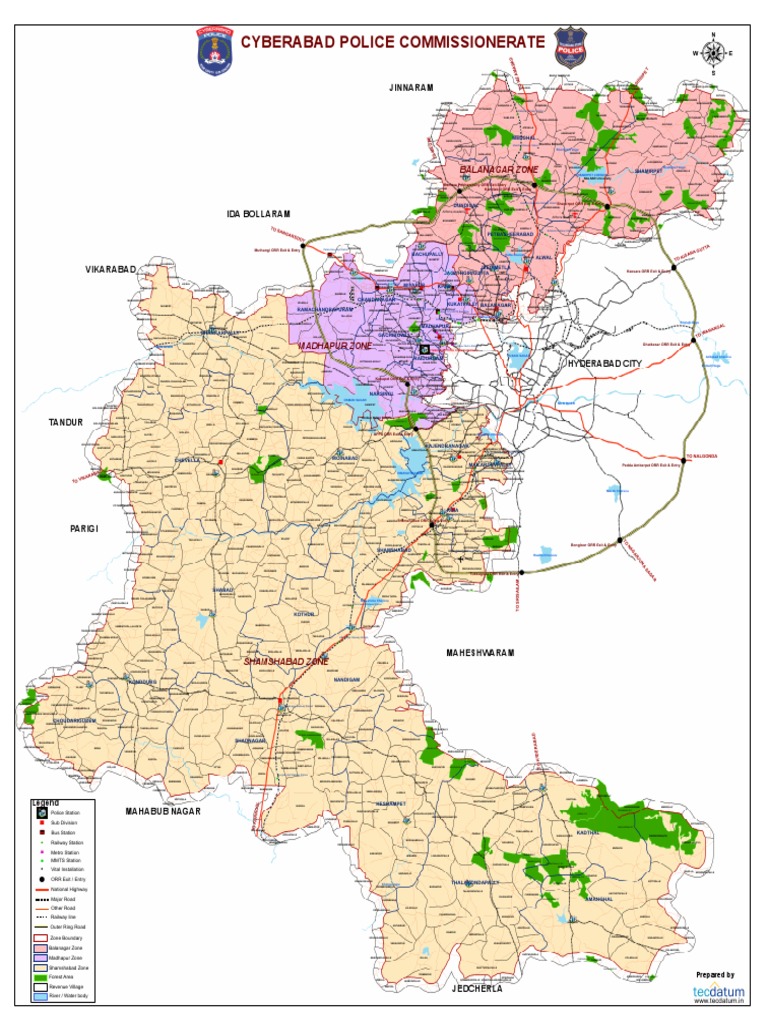 Cyberabad Map | PDF