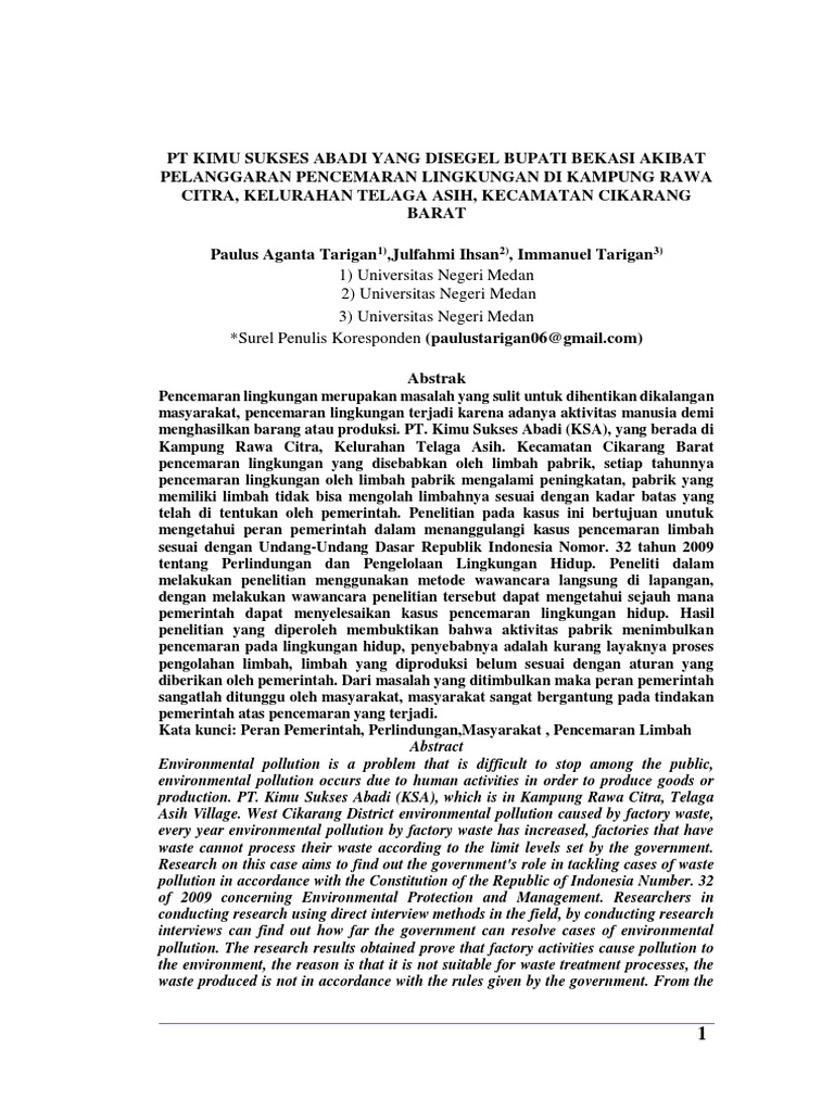 Kelompok 11 - Artikel Mini Riset | PDF