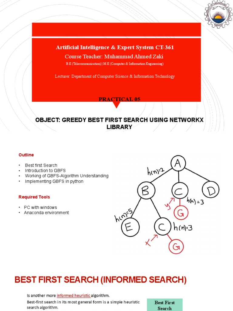 AI Practical 05-Greedy Best First Search Implementation | PDF | Theoretical Computer Science ...
