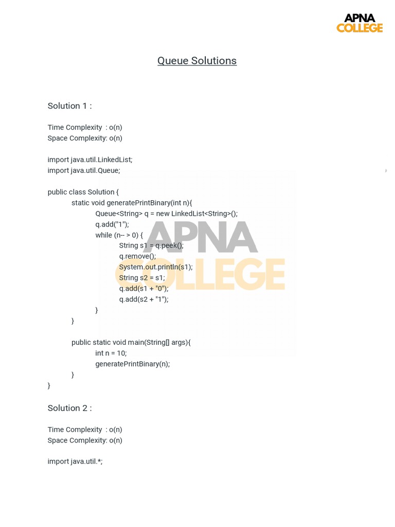 Queue Solutions - 2022-09-15 - 22-50-31 | PDF | Mathematics | Software ...