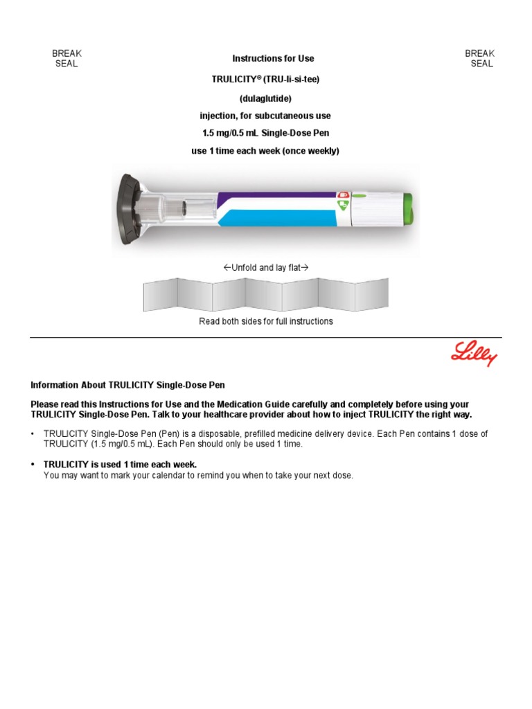 Trulicity Highdose Ai Ifu | PDF | Injection (Medicine) | Dose ...