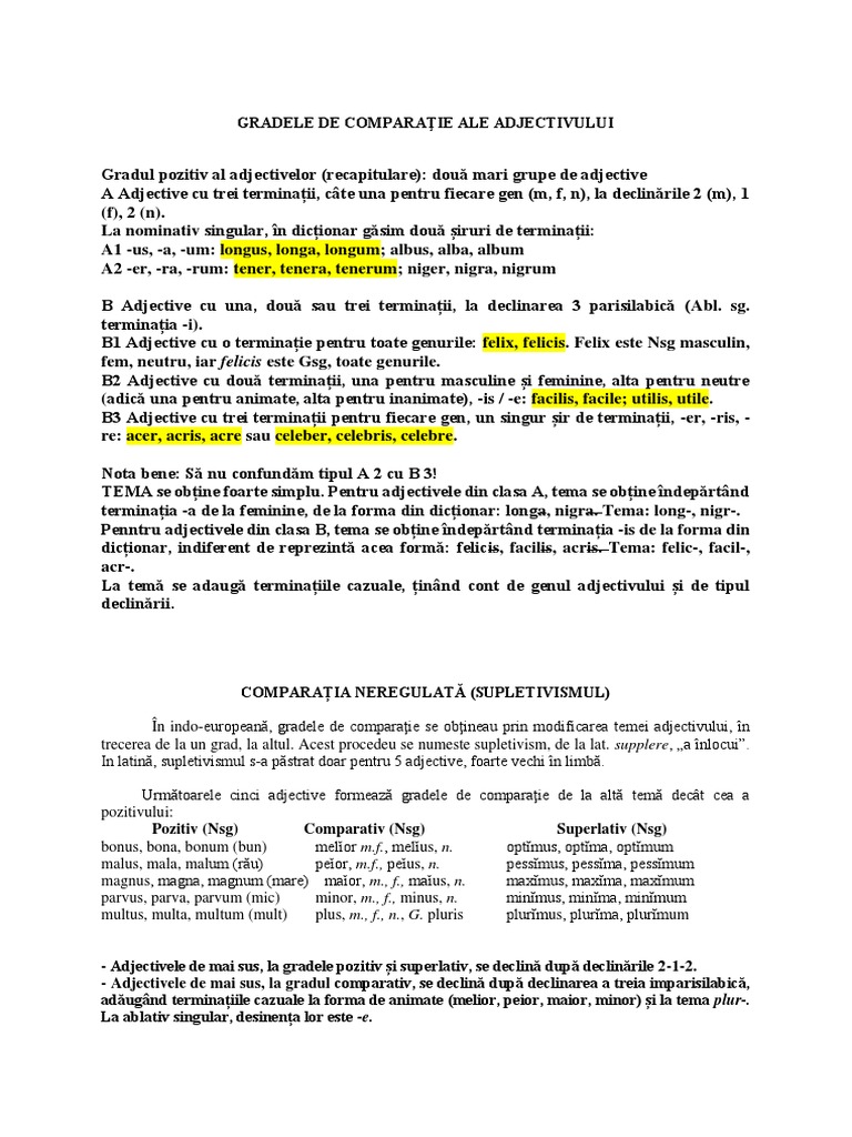 C 3 Gradele de Comparatie I | PDF