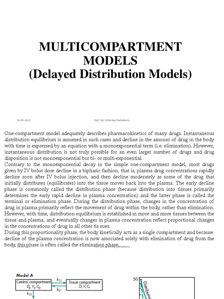 Multiple Compartment Models | PDF | Pharmacokinetics | Chemistry