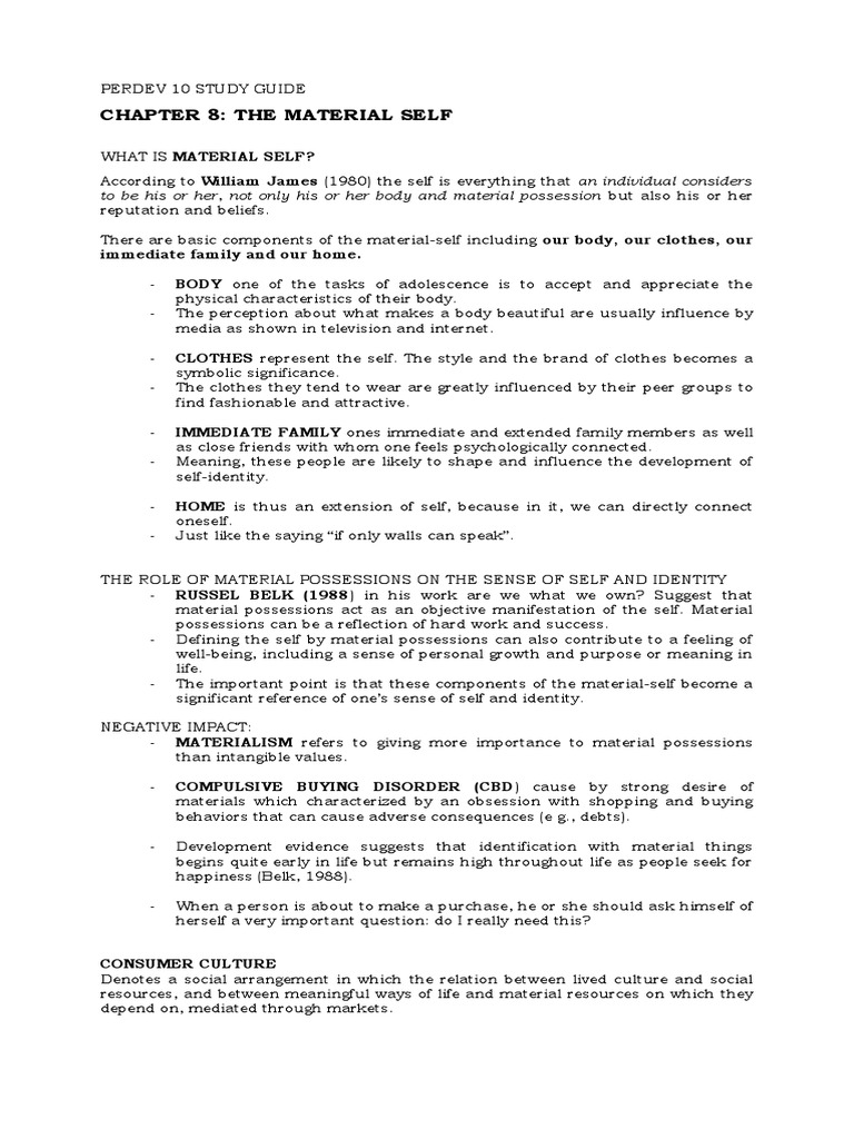 Perdev 10 Study Guide | PDF | Neuron | Stress (Biology)
