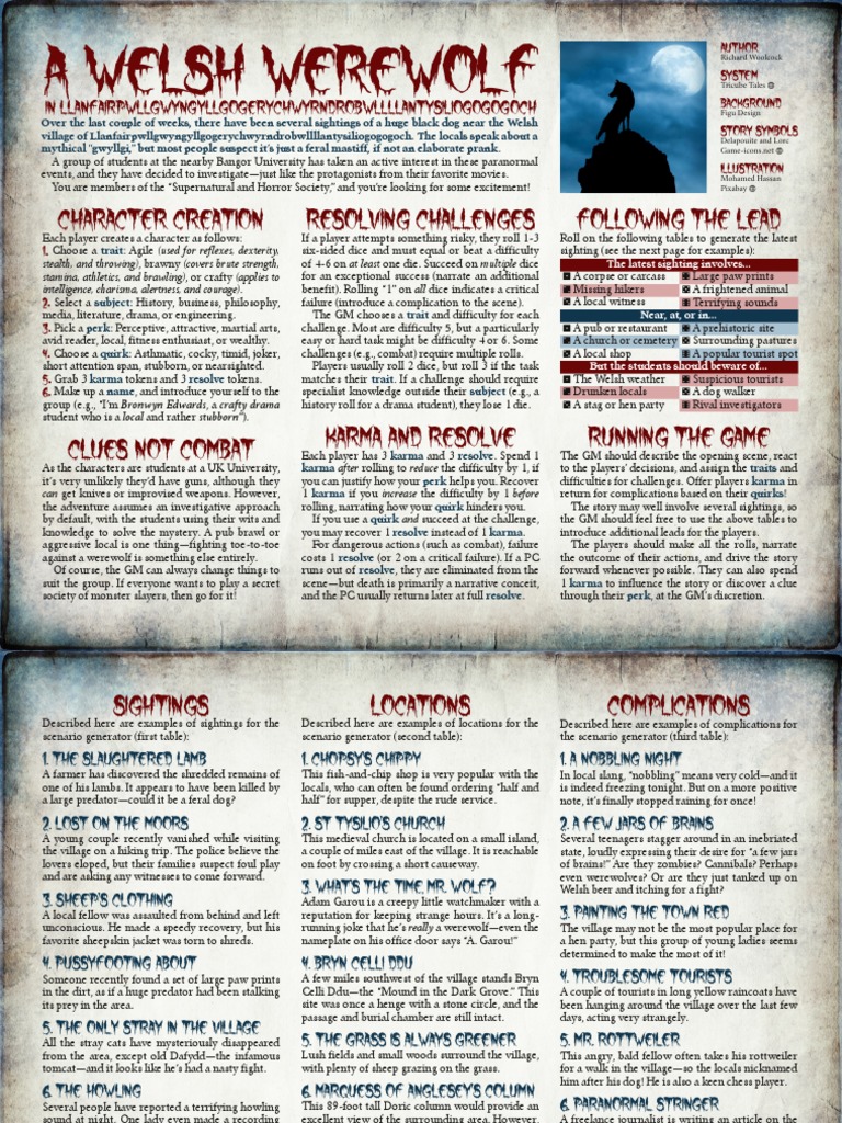 A Welsh Werewolf | PDF