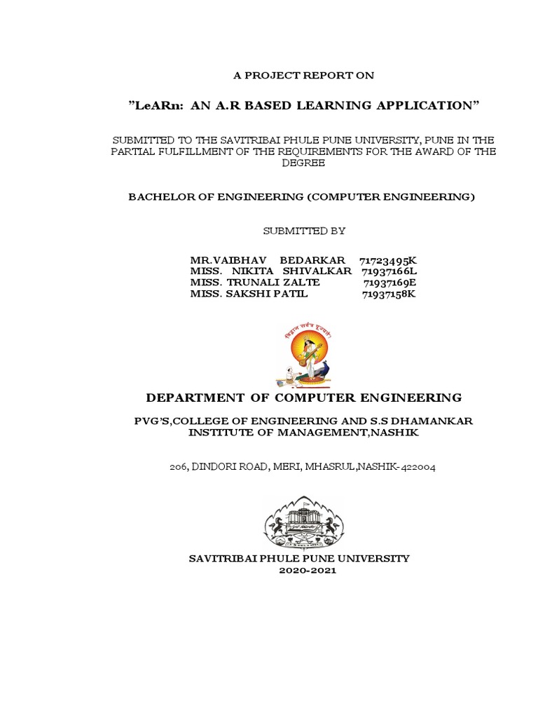 Final Project Report | PDF | Augmented Reality | Virtual Reality