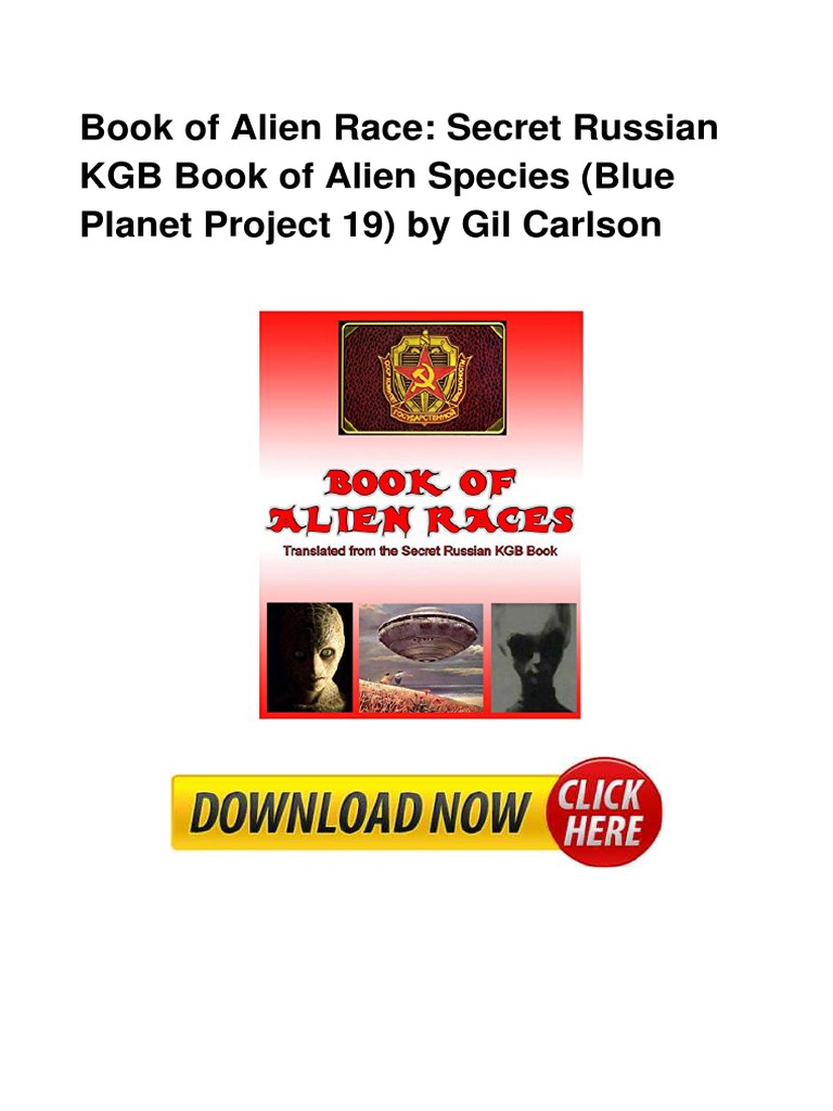 Book of Alien Race Secret Russian KGB Bo | PDF
