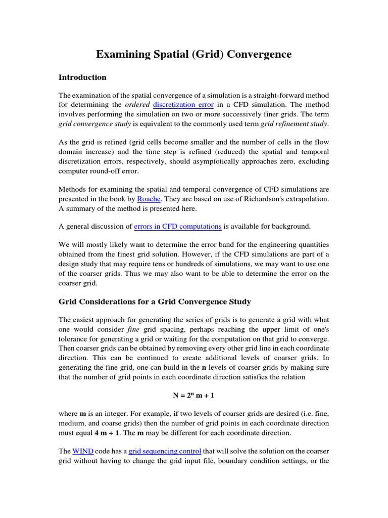GCI Example | PDF | Computational Fluid Dynamics | Differential Equations