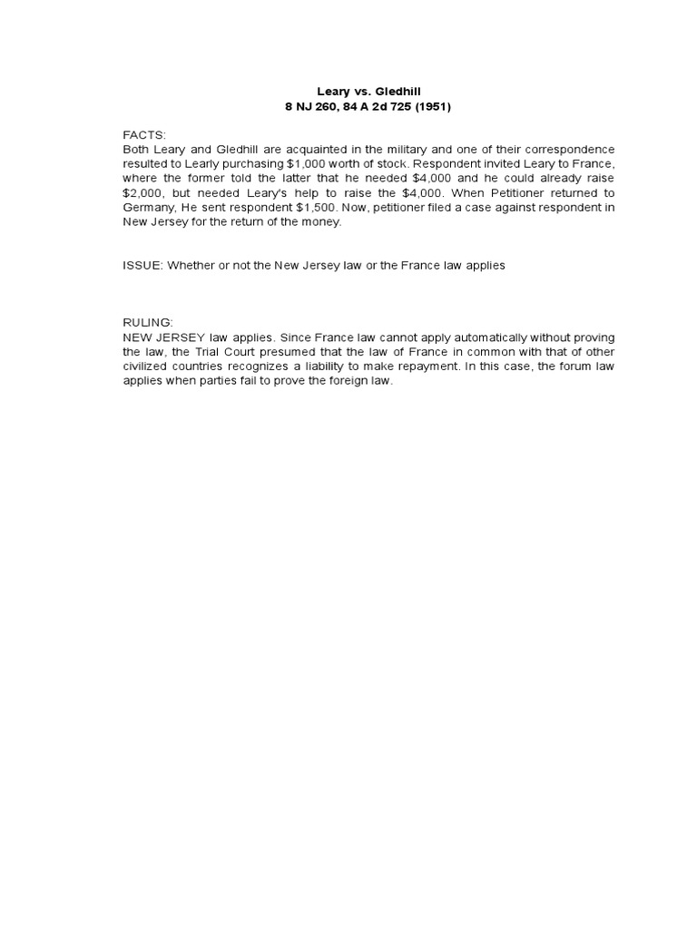 Leary vs. Gledhill | PDF | Politics | Social Science