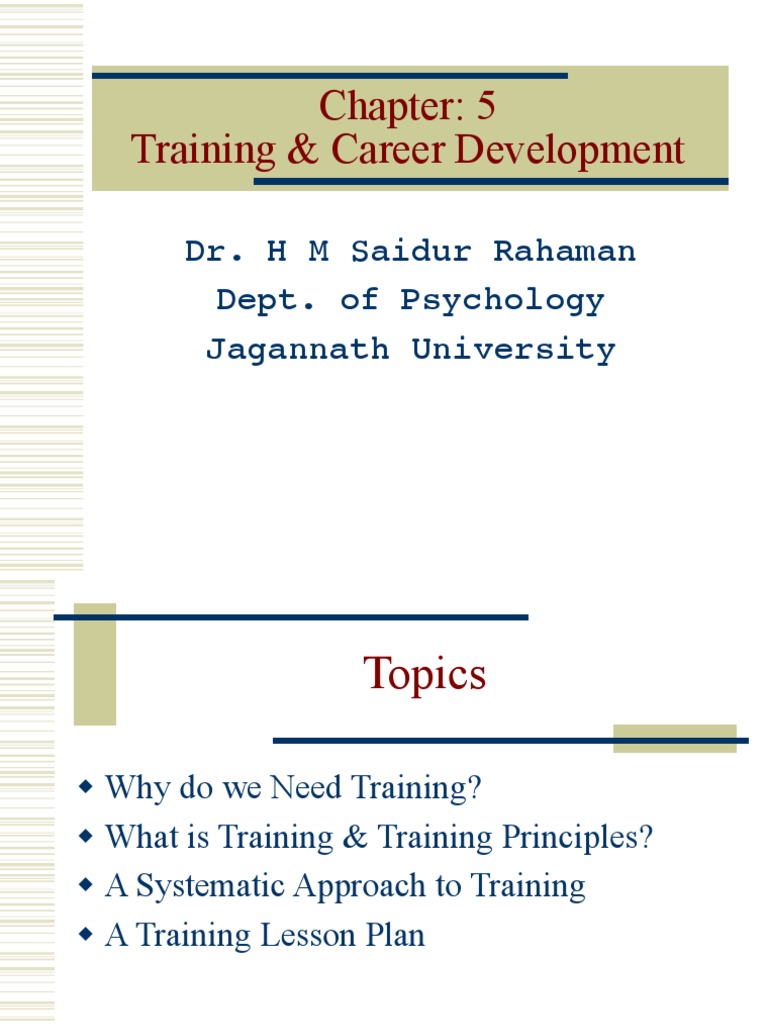Chapter 5 Training | PDF | Educational Assessment | Employment